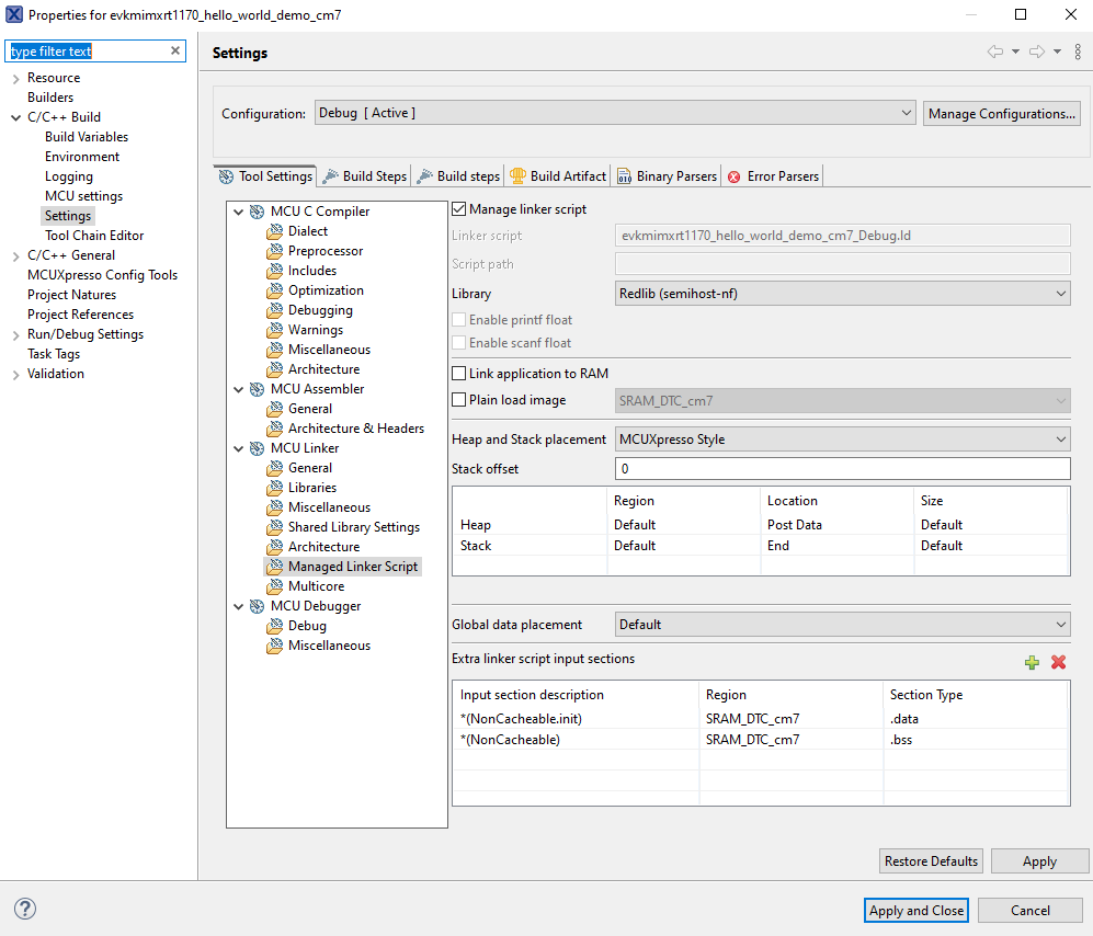 rt1170 - Stack error when starting to debug - NXP Community