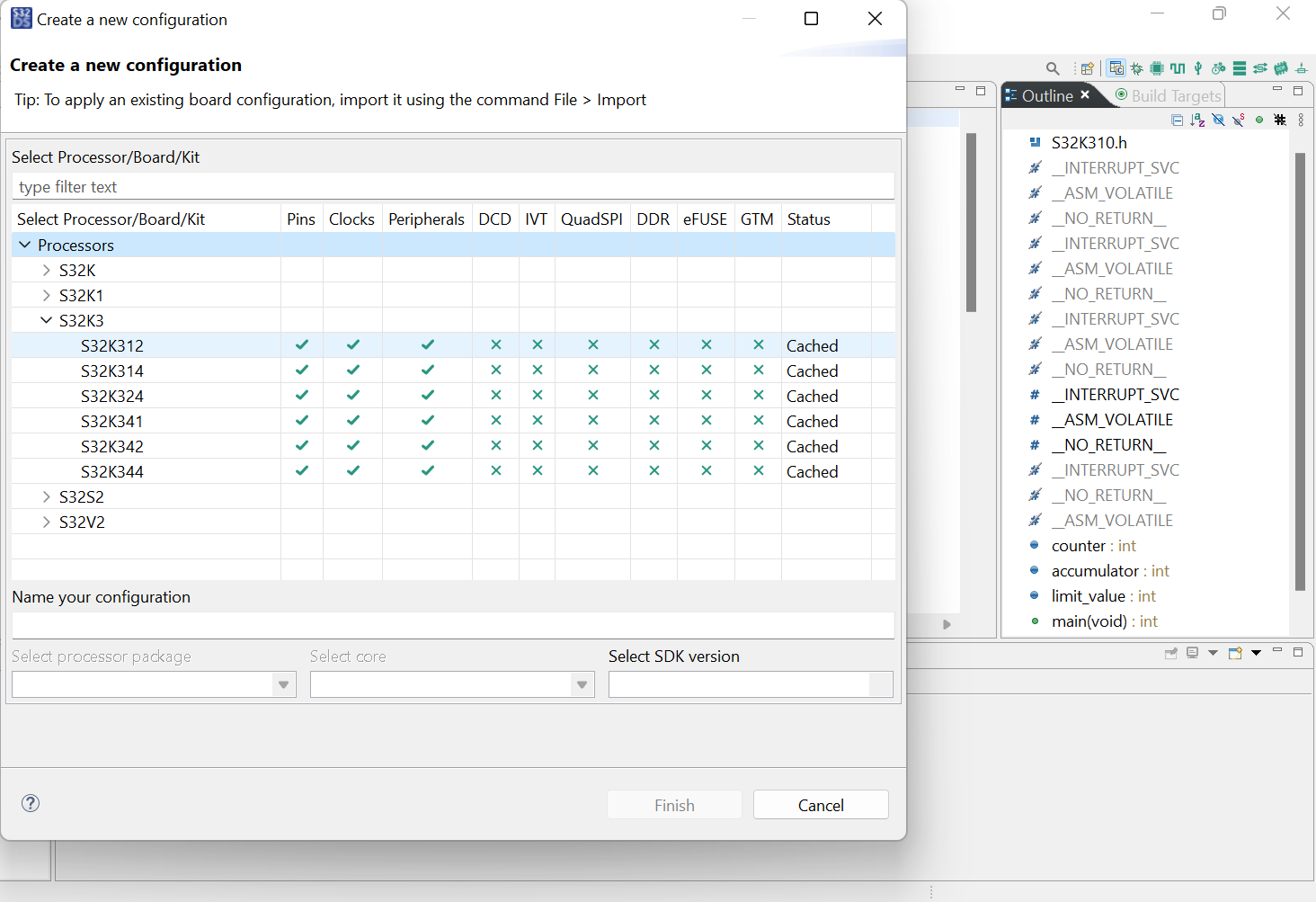 Solved: S32K310 LQFP-48 in S32DS 3.5 - NXP Community