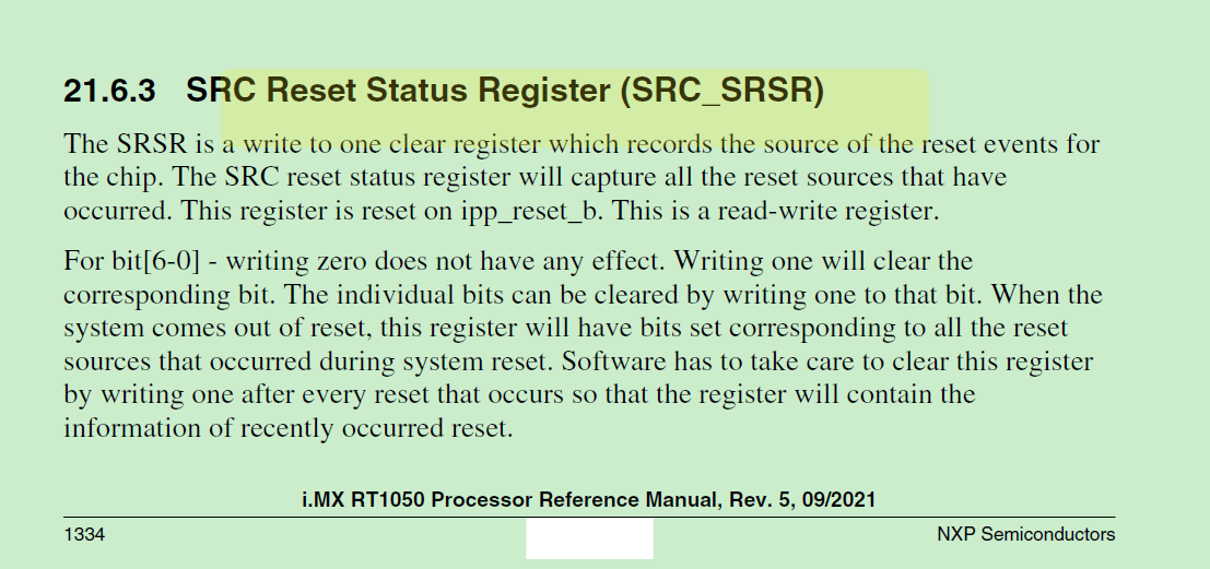 Solved: RT1052 auto reset - NXP Community