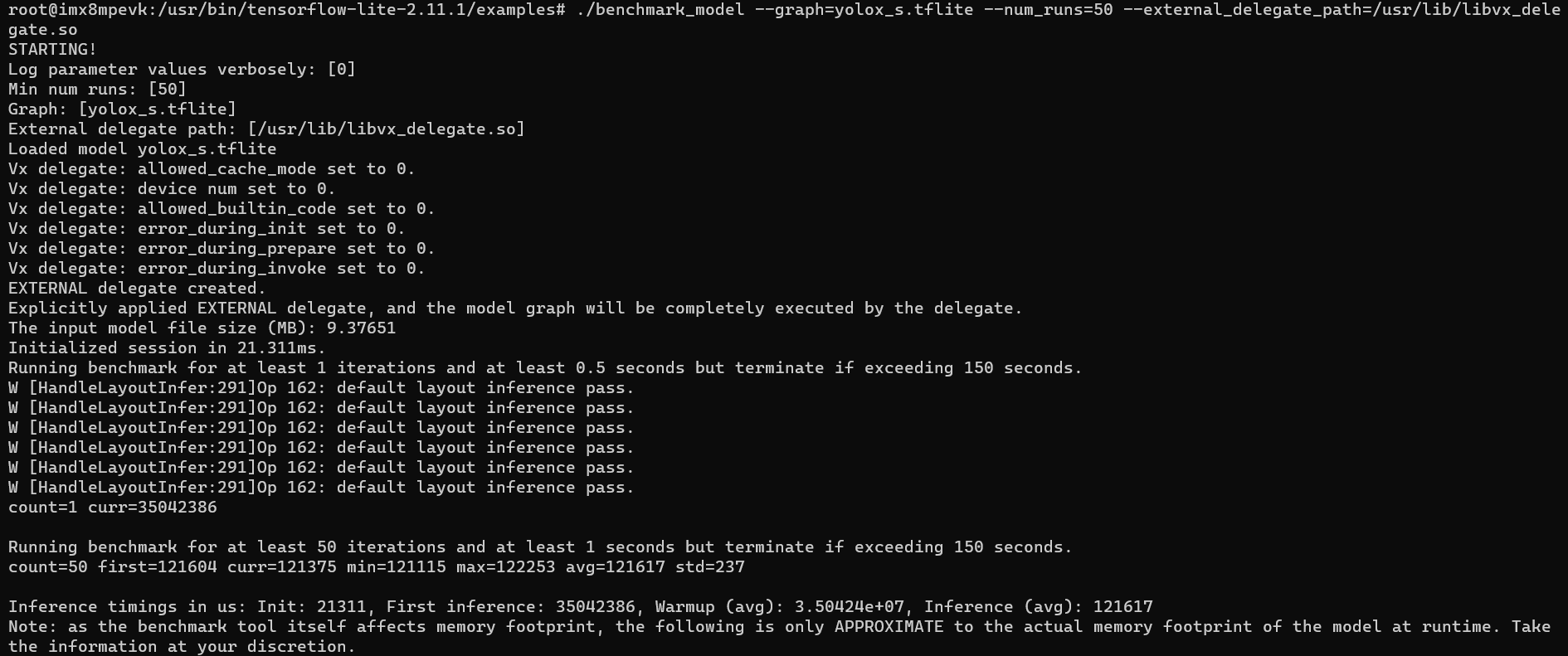 i.MX 8M PLUS yolox_s.onnx convert to tflite using eIQ tool but but performance is not good ...