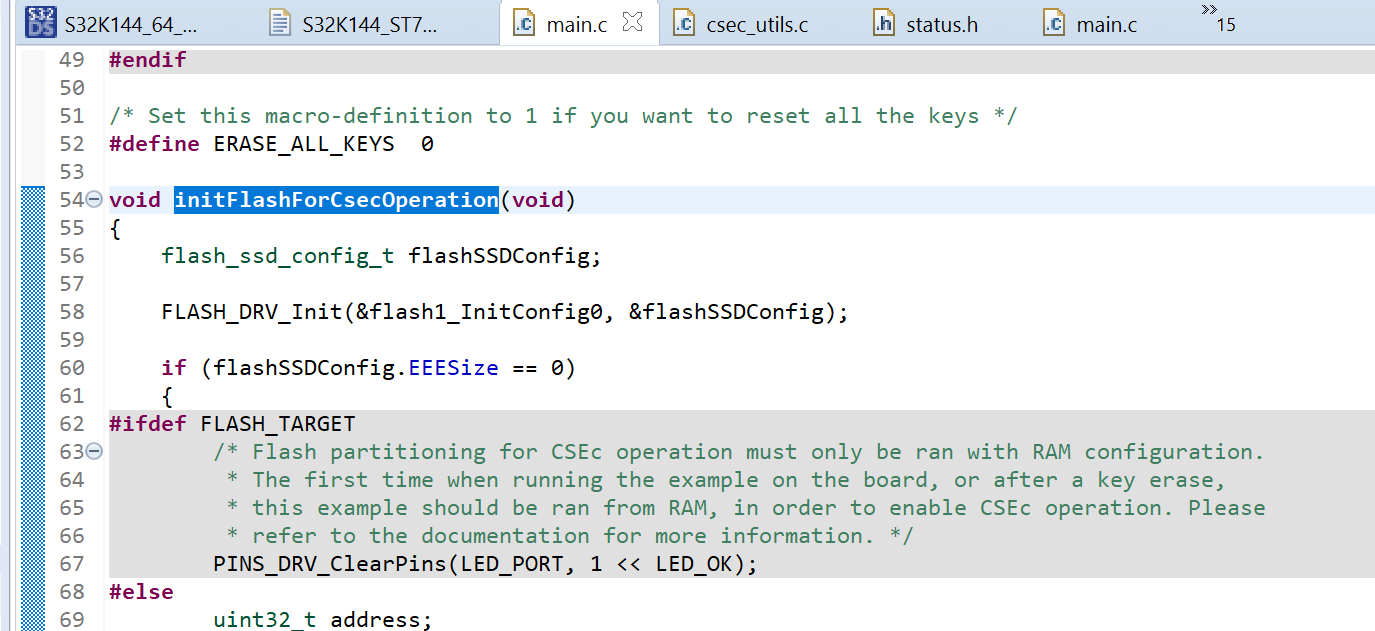 CSEc Working Issues with S32K144 MCU - NXP Community