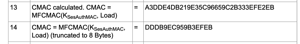 NTAG 424 DNA: Truncated MAC Calculation - NXP Community