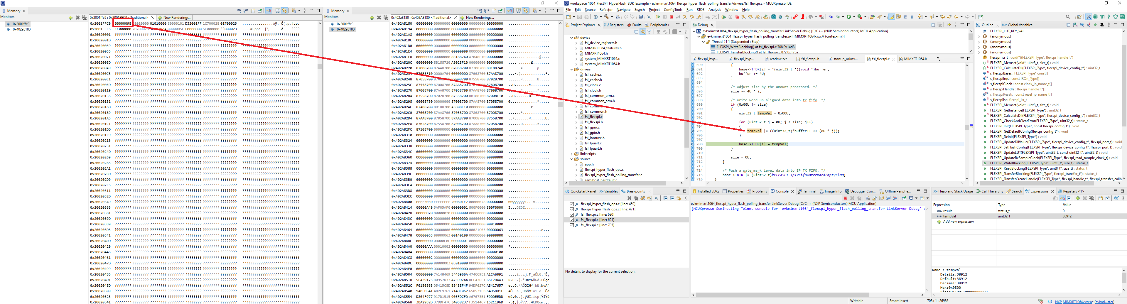 IMXRT1064 HyperRAM Usage - NXP Community