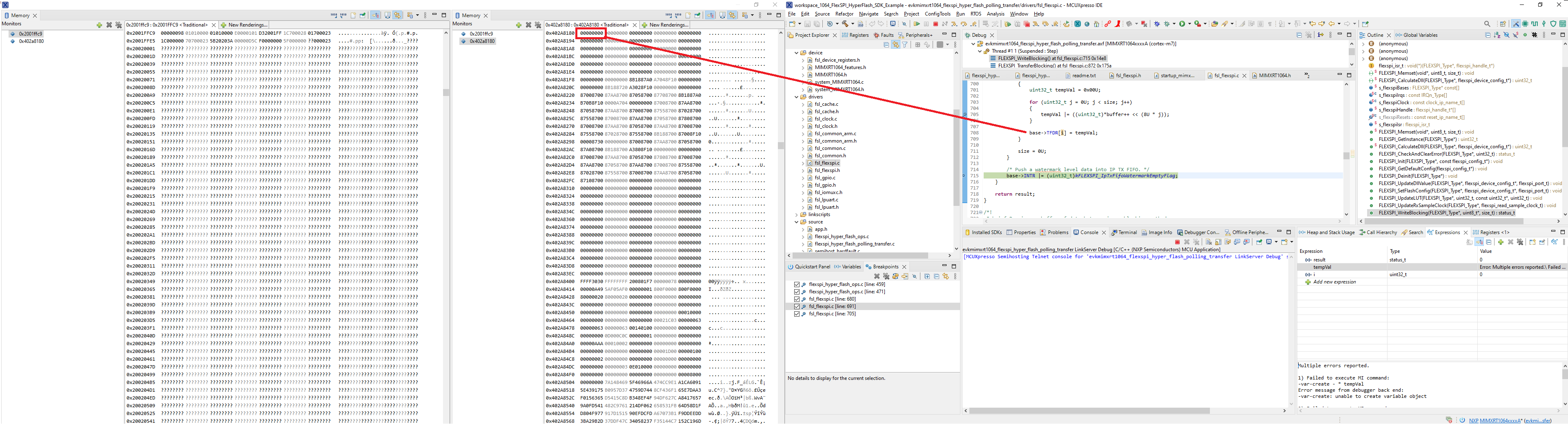 IMXRT1064 HyperRAM Usage - NXP Community