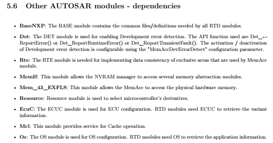Solved: Compatiability of MemAcc module for Fee from BSW stack ...
