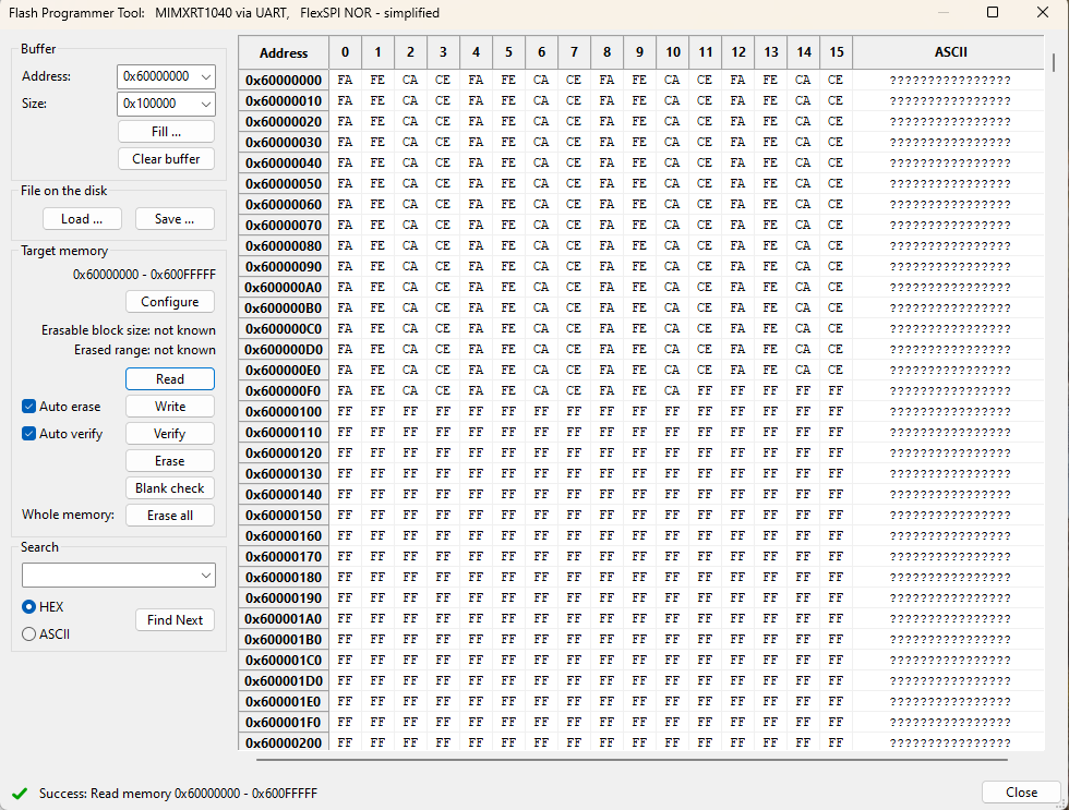 Problem to configure flash memory - NXP Community