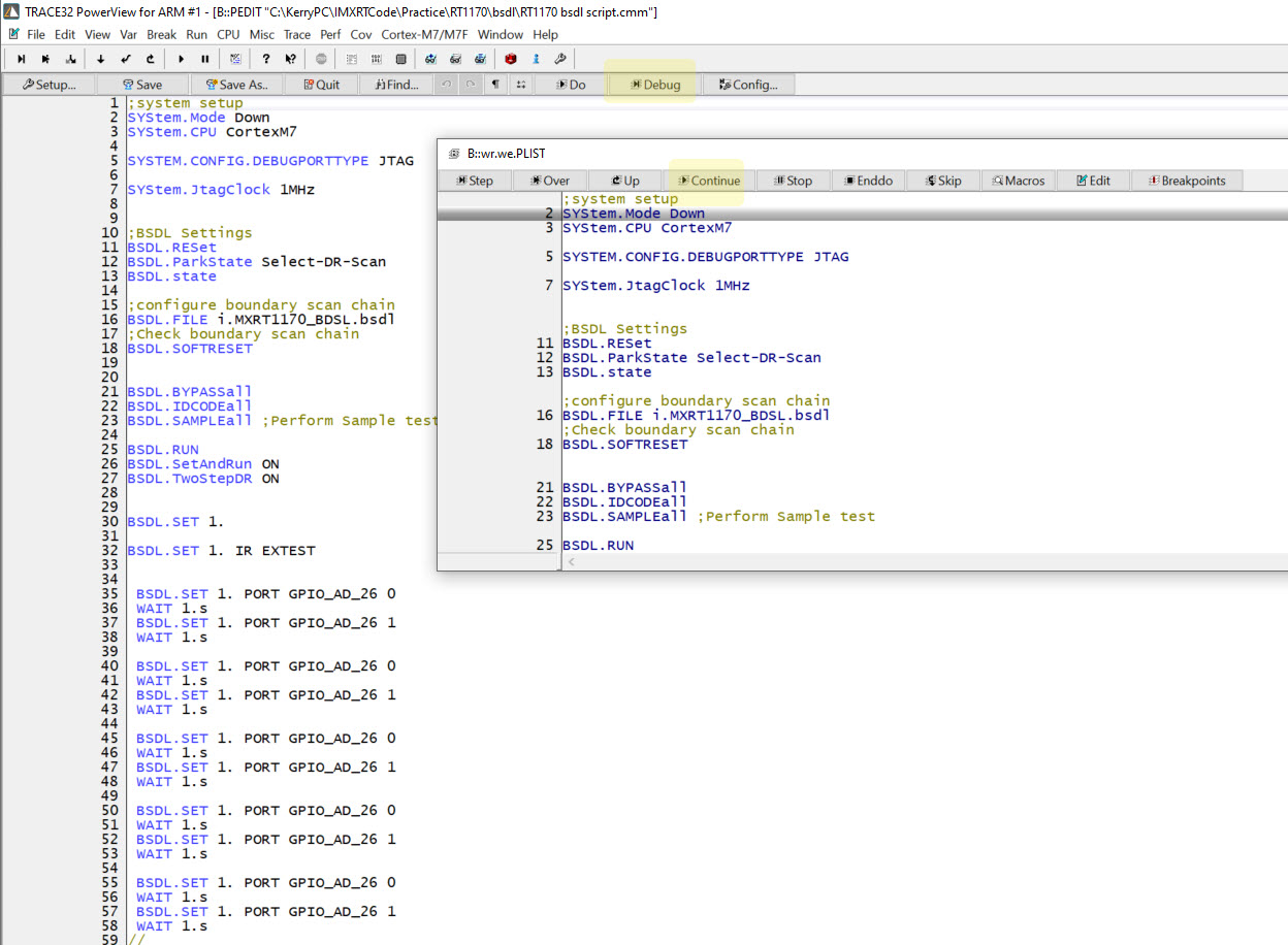RT1170 Boundary Scan test based on lauterbach - NXP Community