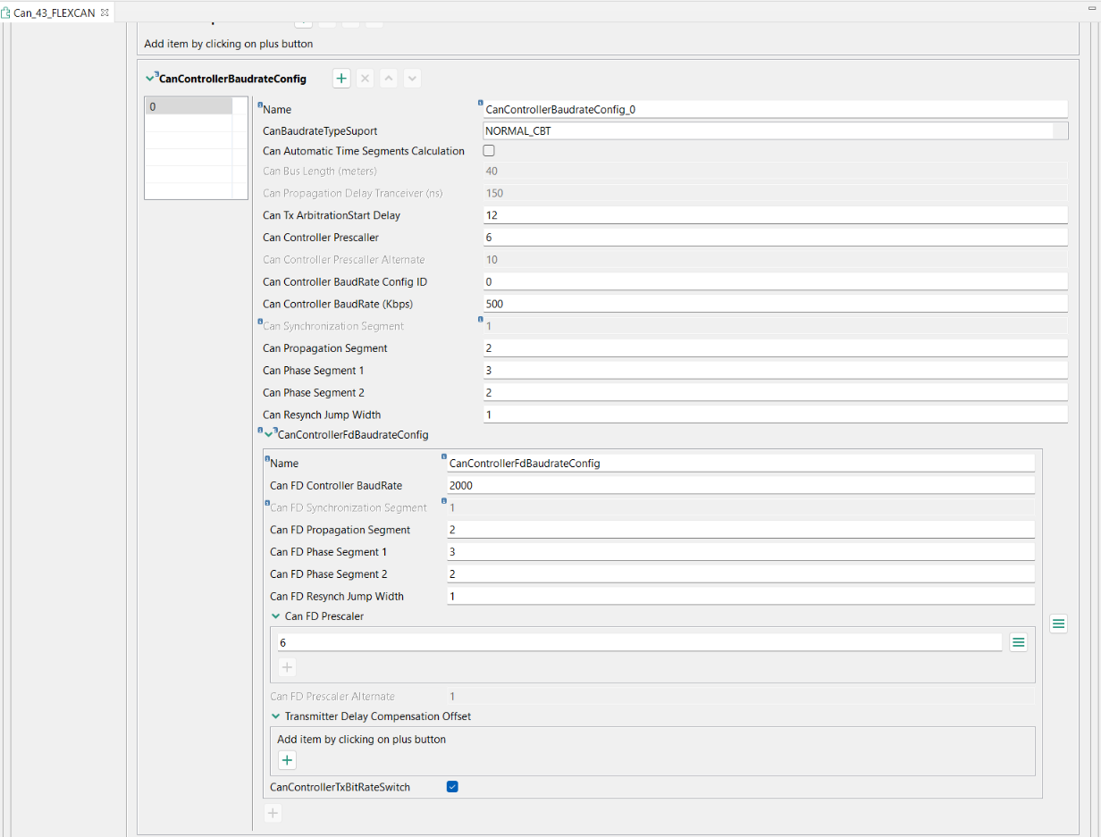 CAN FD configuration settings - NXP Community