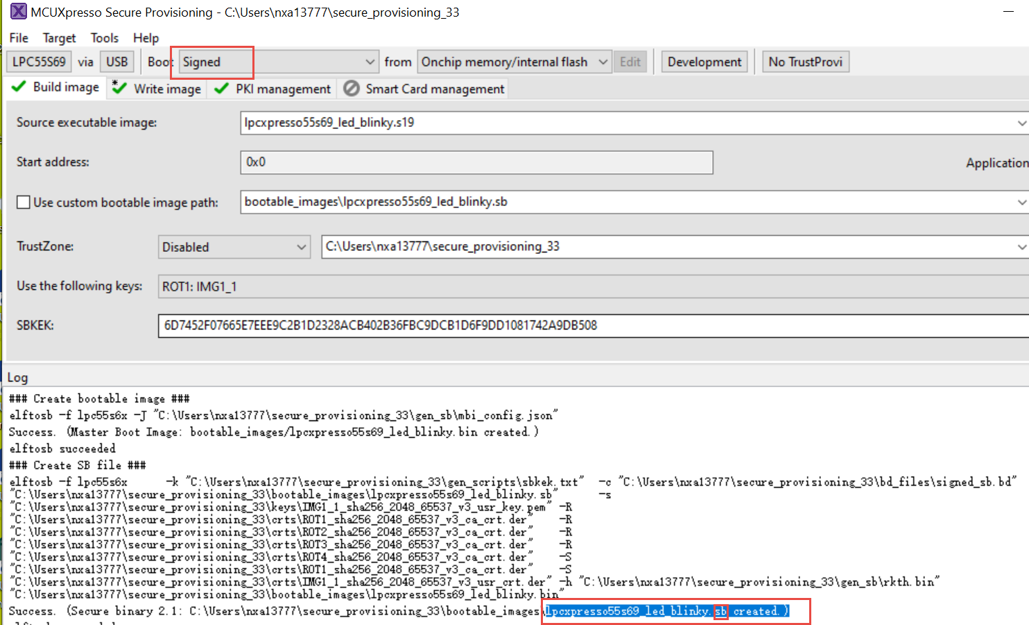 Questions about Signed images (Secure Boot) - LPC55S16 - NXP Community