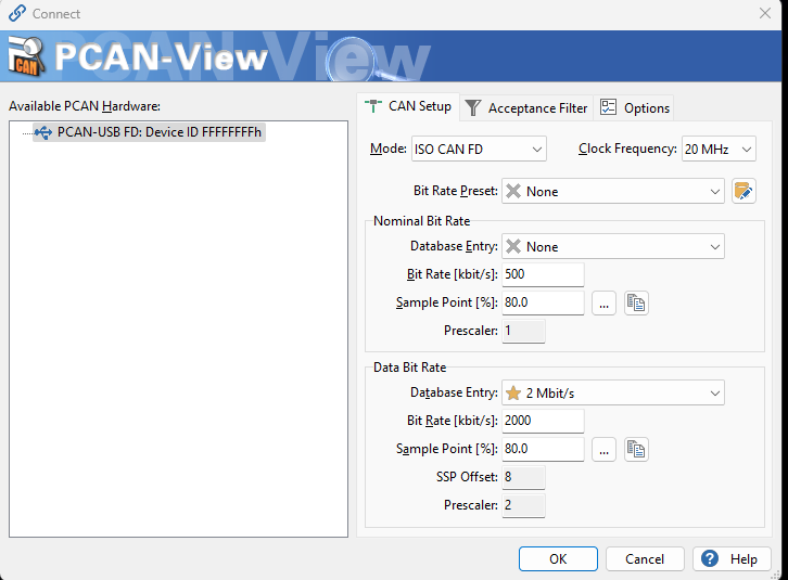 CAN FD configuration settings - NXP Community