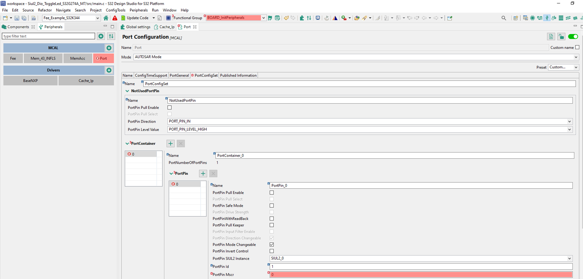S32K344 Port Configuration Problem - NXP Community
