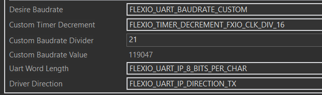 S32K3xx Flexio UART config issue - NXP Community