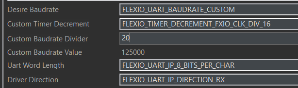 S32K3xx Flexio UART config issue - NXP Community