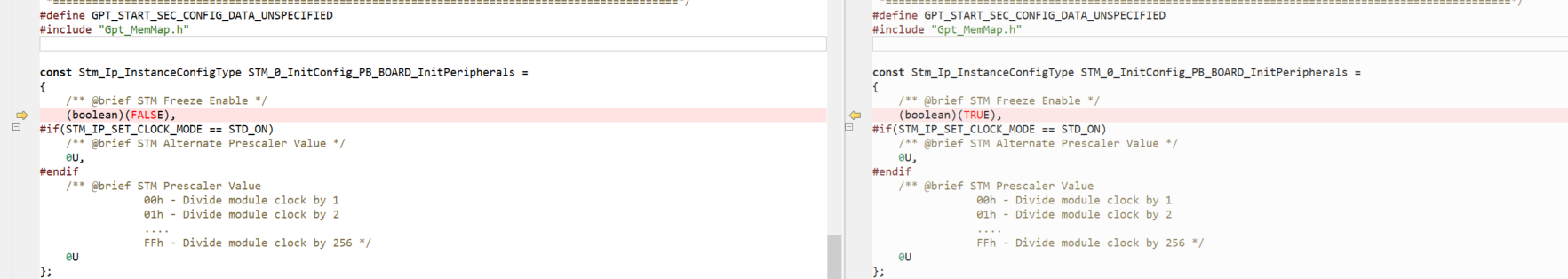 Solved: S32K322 STM0 can not work when StmFreezeEnable is set in GPT - NXP Community