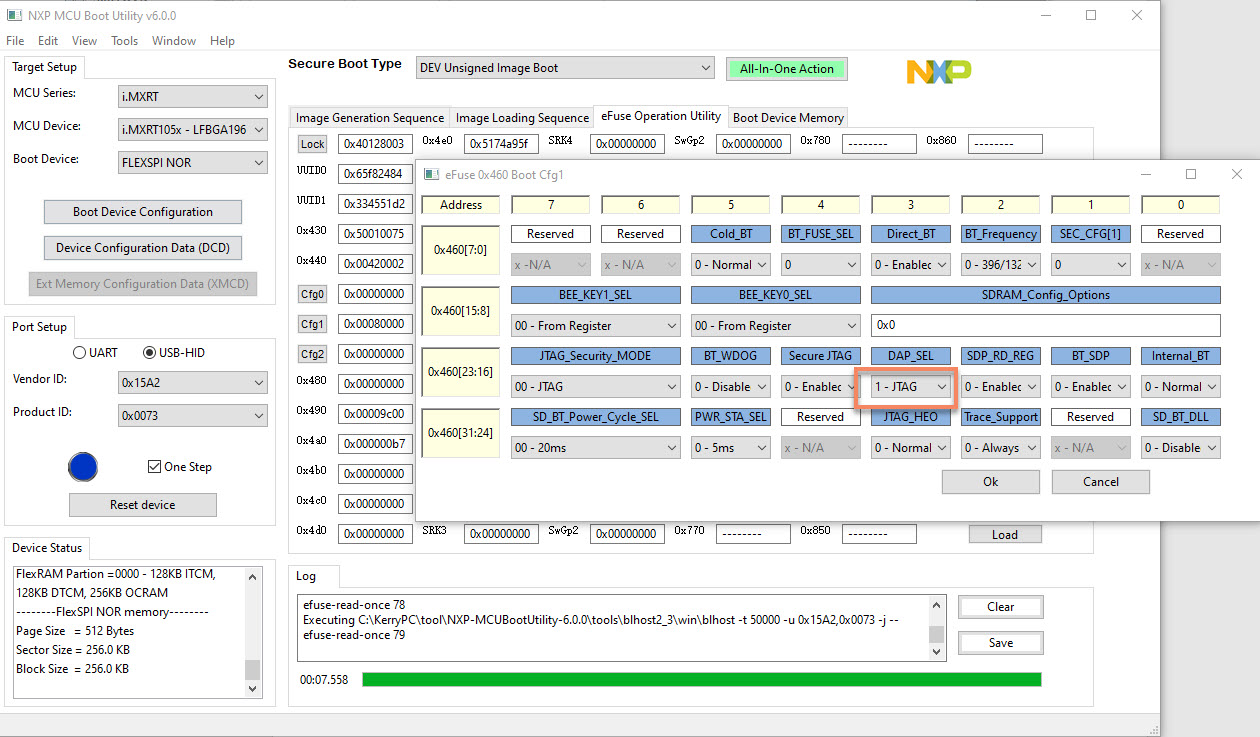RT1050 Boundary Scan test based on lauterbach - NXP Community