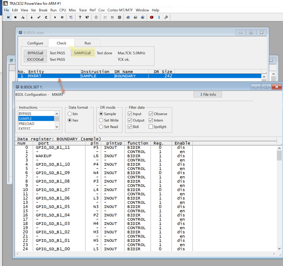 RT1050 Boundary Scan test based on lauterbach - NXP Community