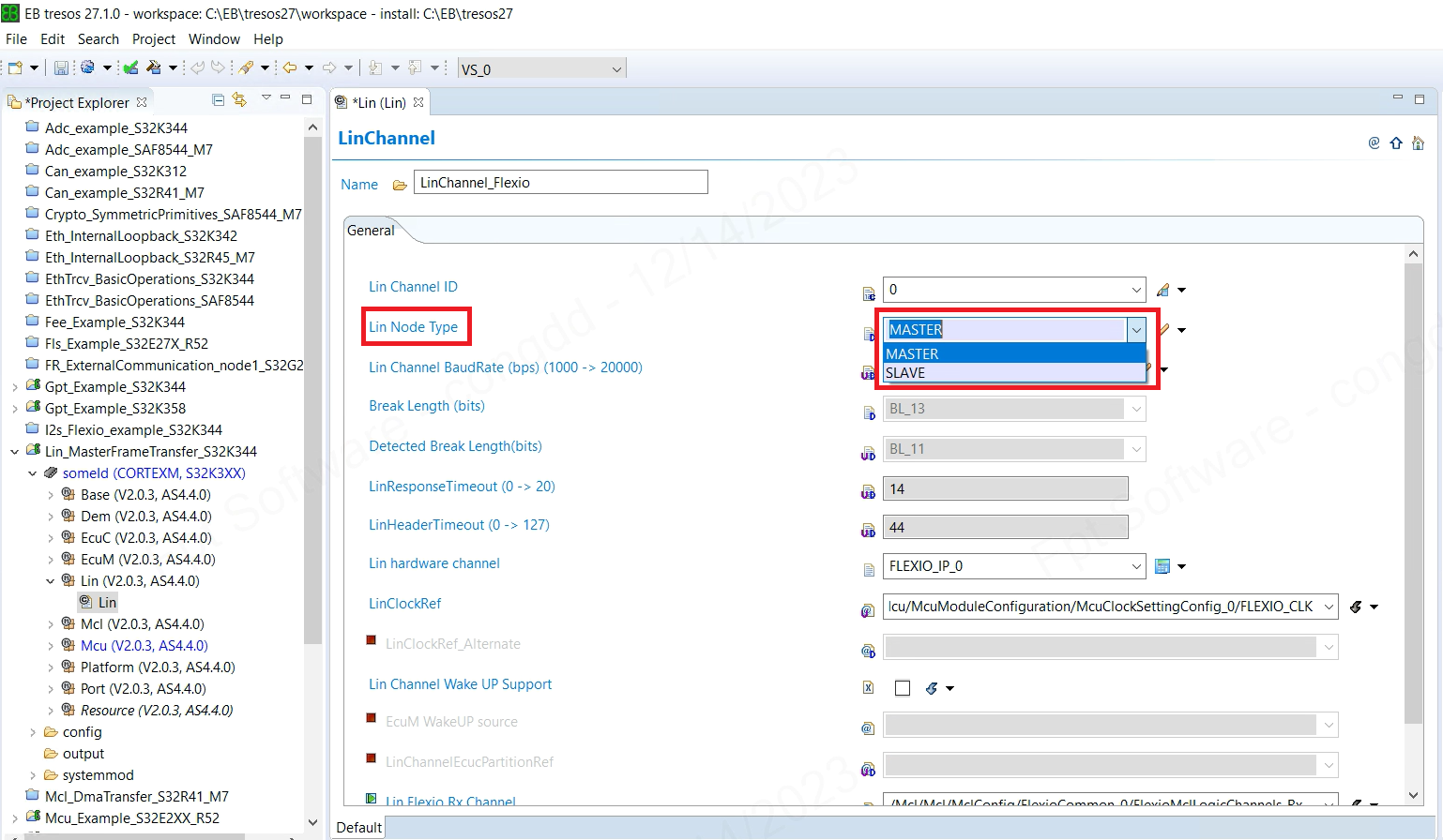EB Studio config S32K312's LIN module as Slave model - NXP Community