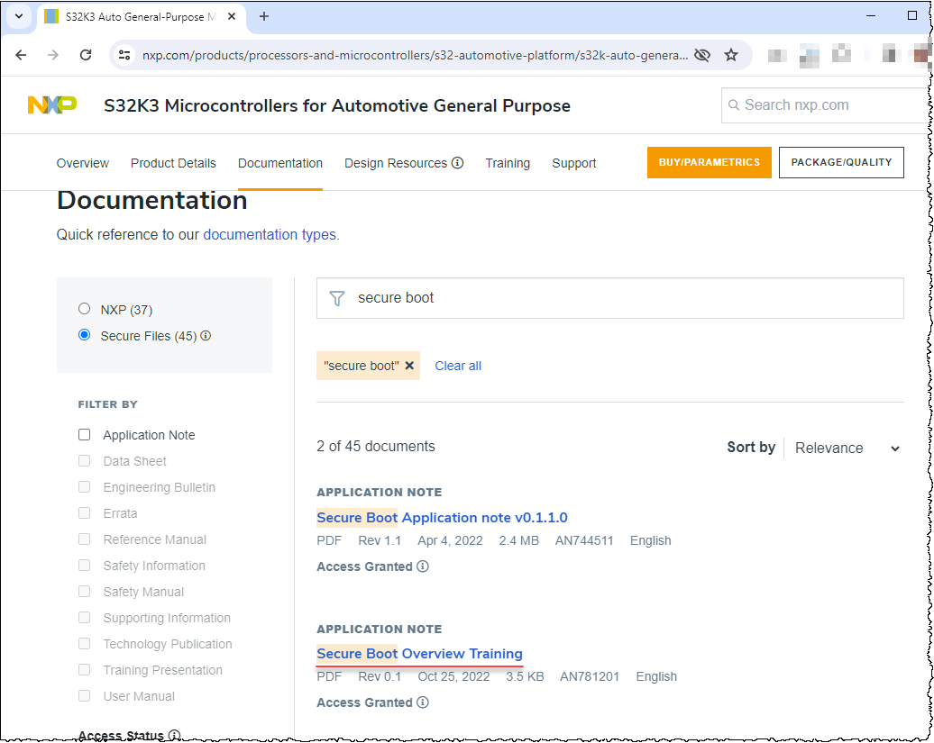 S32k3 hse advance boot secure code - NXP Community