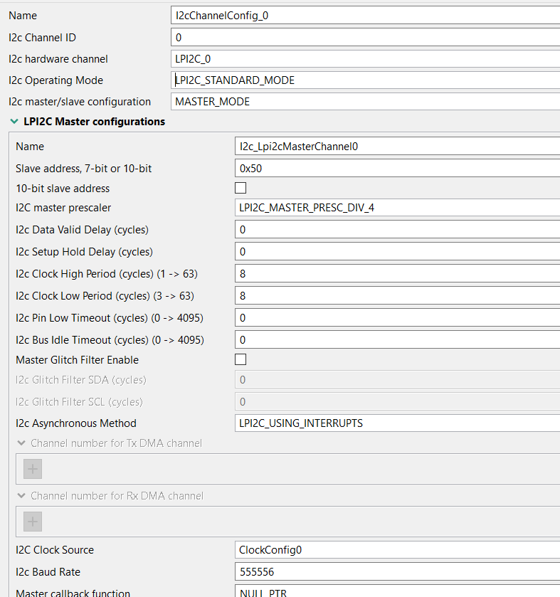 How to change the clock frequency of I2C - NXP Community