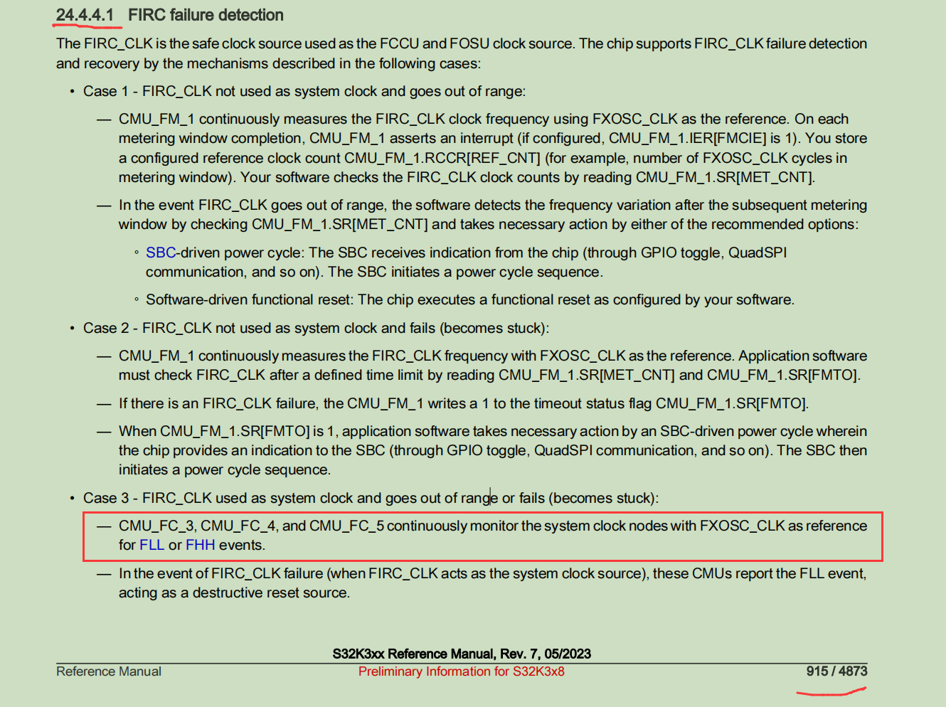 CMU clock failure recovery mechanisms - NXP Community