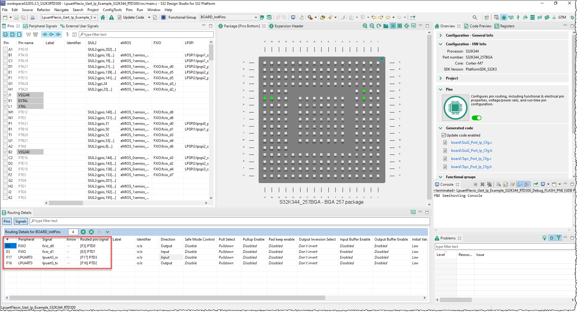 Solved: LpuartFlexio_Uart_Ip_Example_S32K344 example not working with S32k3x4EVB-Q172 - NXP ...
