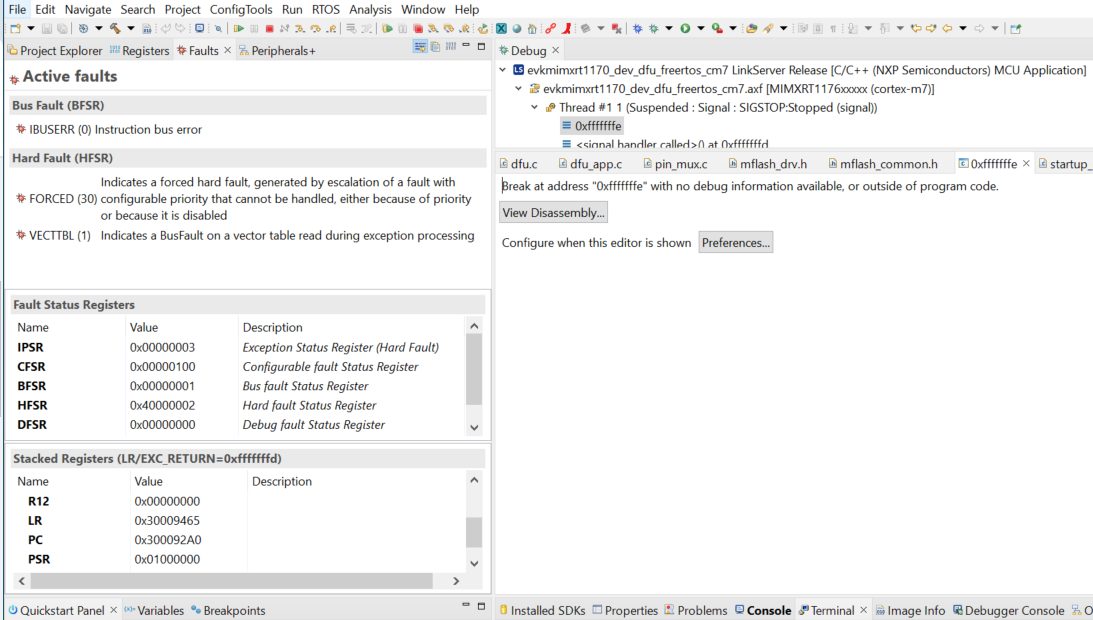 Unable to access the Flash memory of IMX RT1170 - NXP Community