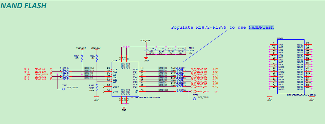 Solved: NAND flash usage with SEMC on MIMXRT1170-EVKB - NXP Community