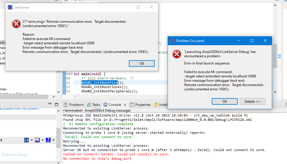 I can execute debug session once - NXP Community