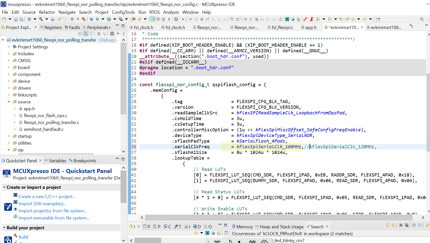 Solved: Flex Spi Serial Clk not running at the requested speed 100MHz after ROM configuration of ...