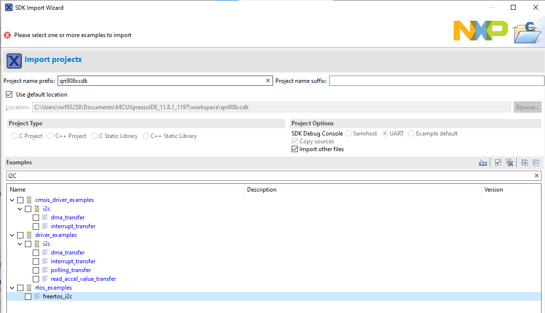 I2C Communication examples for QN9080 - NXP Community
