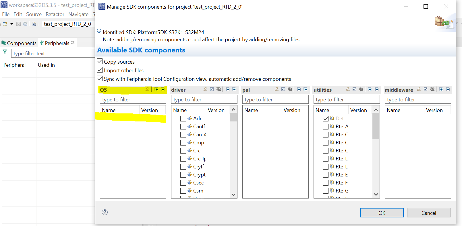 Design studio IDE for s32 platform 3.5 version not generating power ...