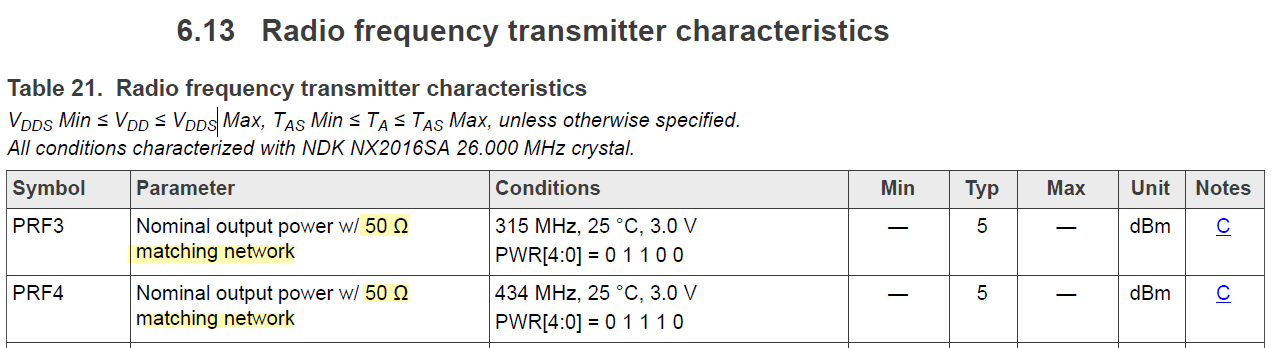 The Max TX power of NTM88 434Mhz - NXP Community