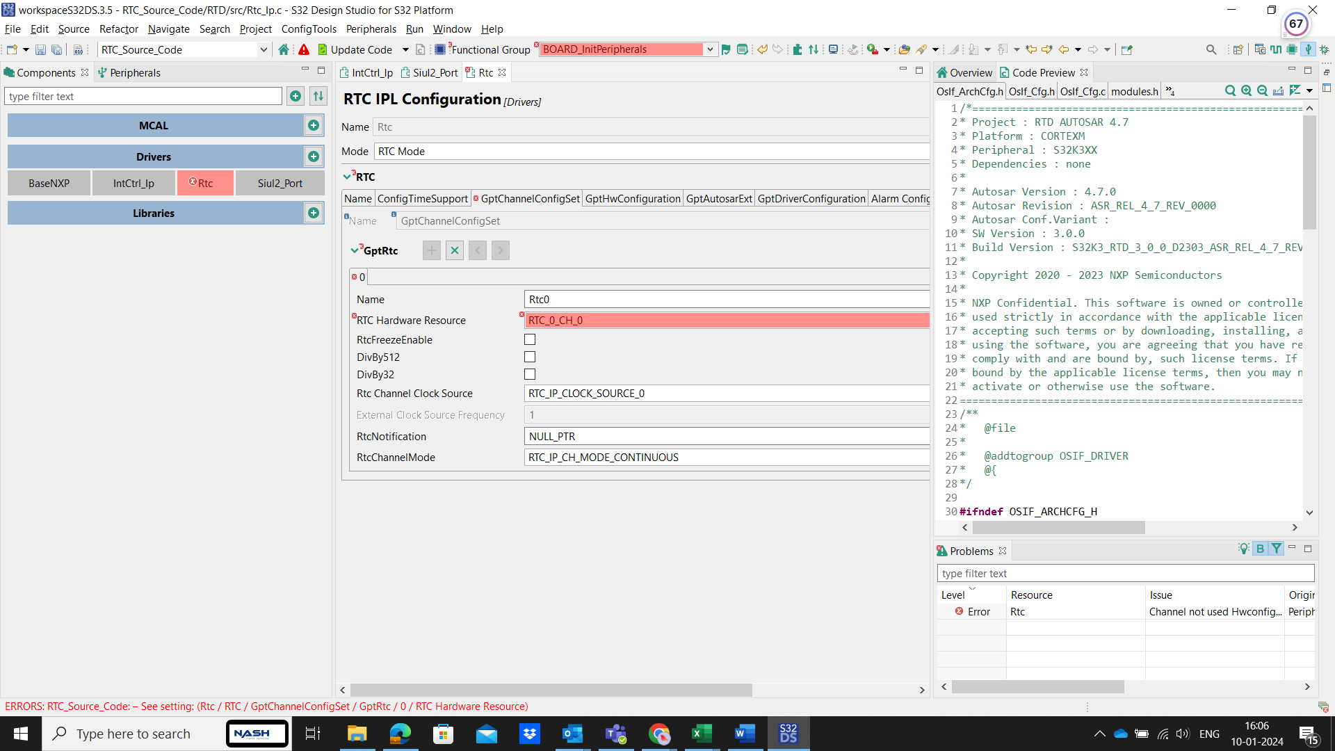 Solved: RTC with s32k344 - NXP Community