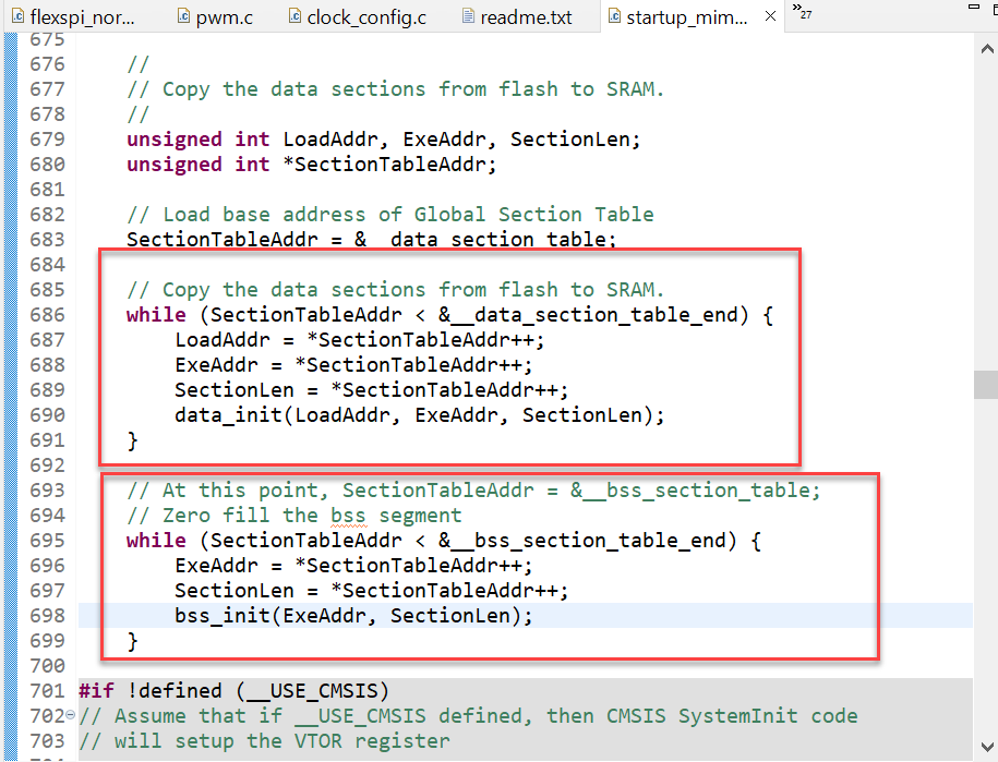 MIMXRT1024xxxxx_flexspi_nor.ld memory map questions - NXP Community