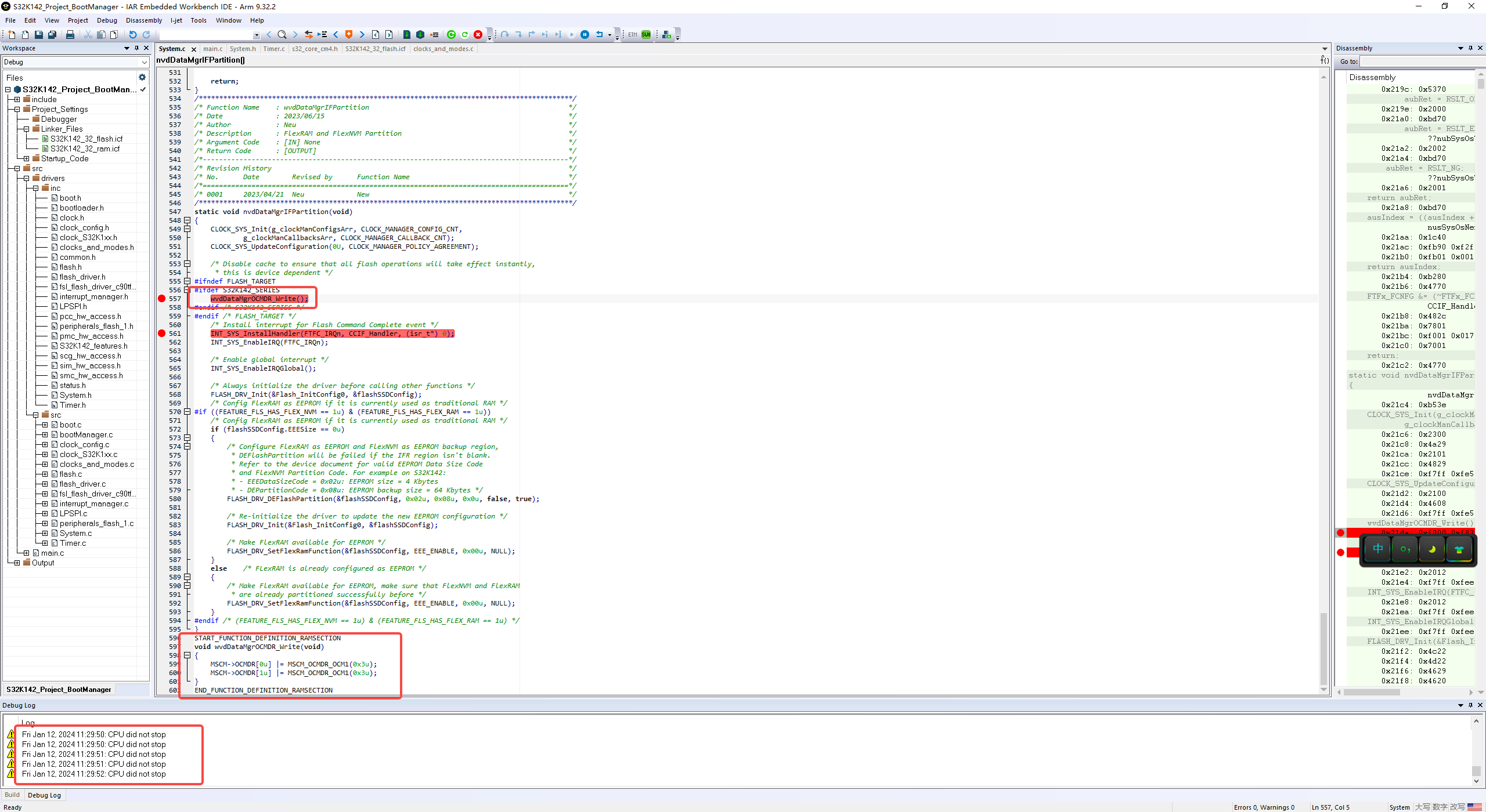 S32K142: Flash Partition Anomaly - NXP Community