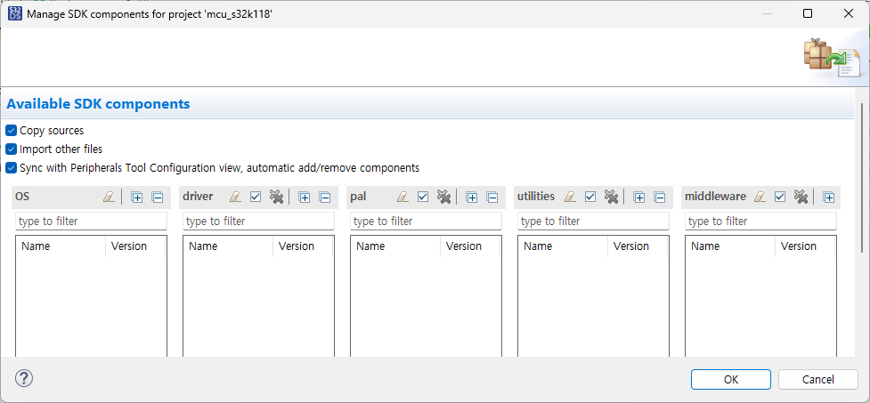 S32 Design Studio Project missing SDK Components - NXP Community