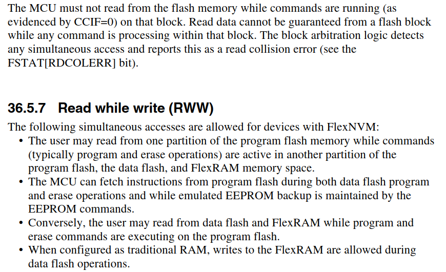 Solved: [S32K Flash] Allowed simultaneous flash operations - NXP Community