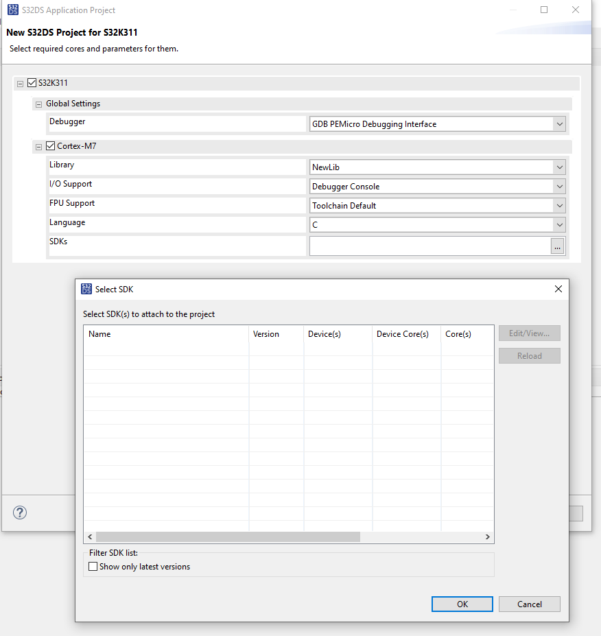 Solved: How to change the device from S32K116 to S32K311 in S32DS 3.4 ...