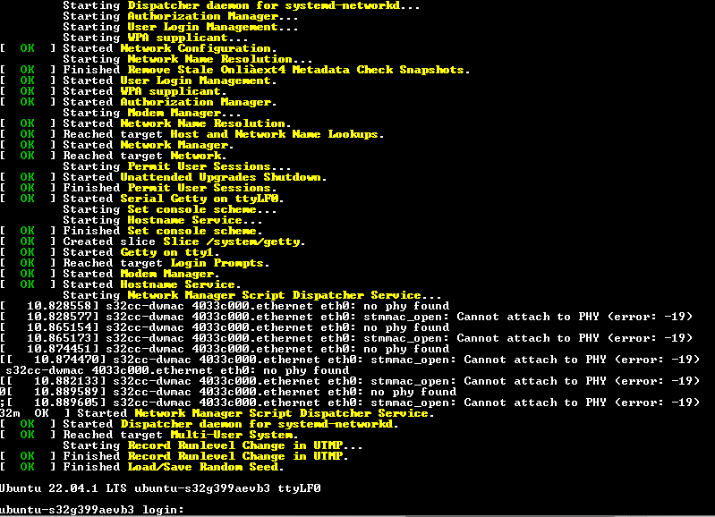 GOLDBOX-3 Ubuntu S32G-VNP-RDB3 - Networking - NXP Community