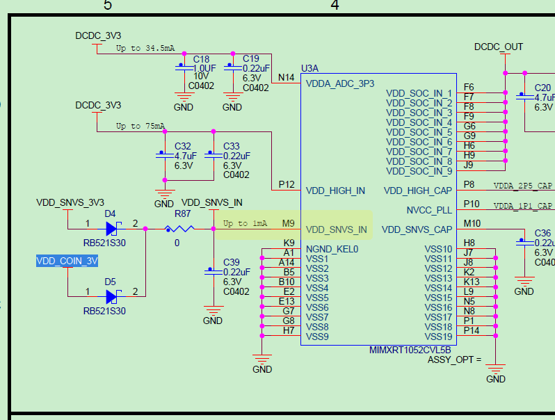 When use a RTC of RT1052, How to design SNVS schemaitc - NXP Community