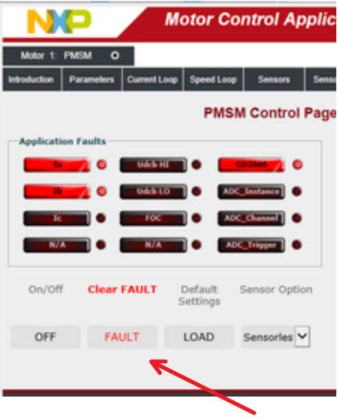 ON/OFF icon in the App control tab of FreeMASTER is fixed to OFF. What should I do? - NXP Community