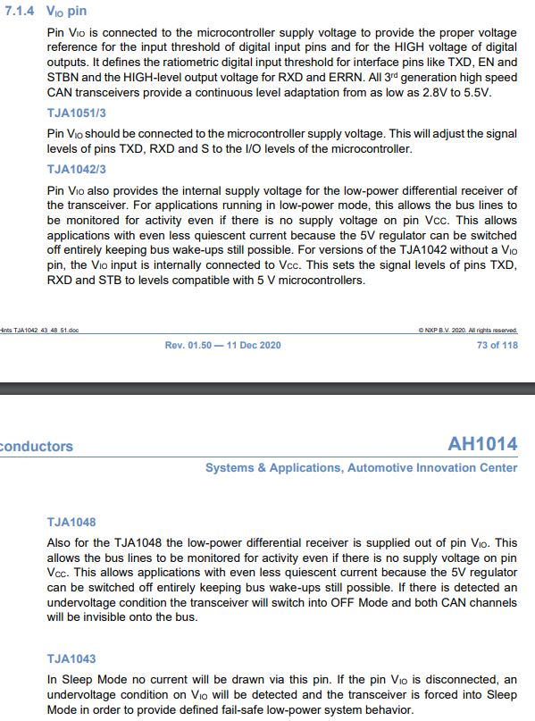 What is the difference between TJA1051 and TJA1043? - NXP Community