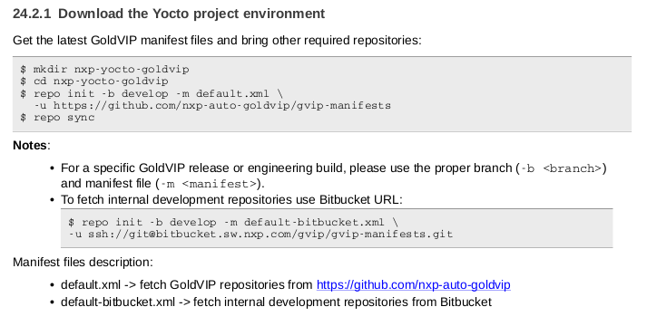 S32G2 Gold VIP: couldn't fetch internal development repositories - NXP ...