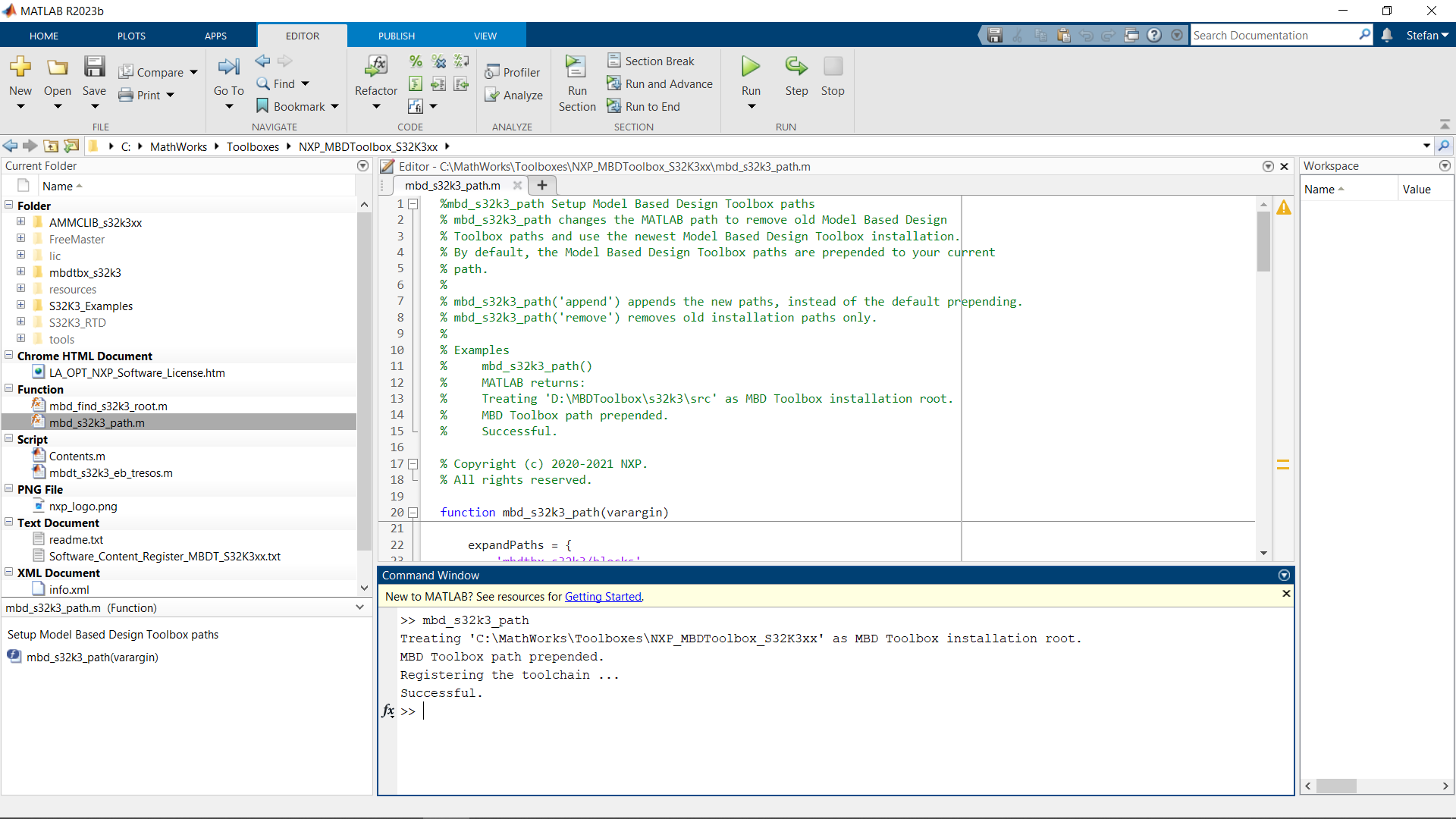 S32K3 PMSM Model Build Error for MCSPTE1AK344 Kit - NXP Community