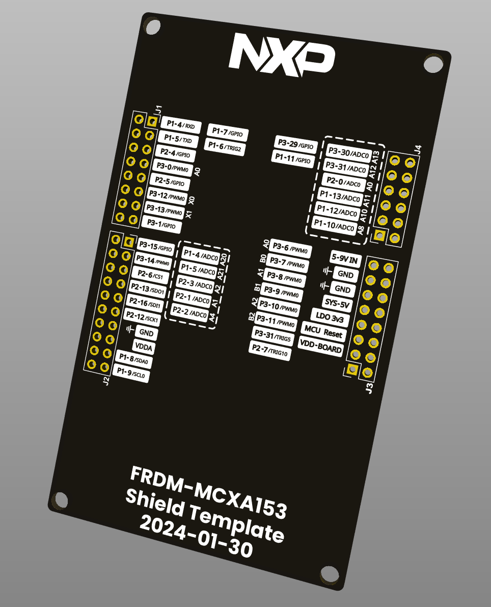 FRDM-MCXA153 - Shield PCB Design Template - NXP Community