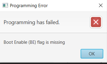 FS8530A0 OTP Programming Error - Boot Enable Flag is Missing - NXP Community