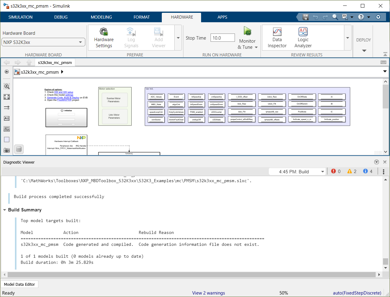 Re: S32K3 PMSM Model Build Error for MCSPTE1AK344 Kit - NXP Community