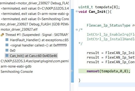 s32k344 standart library hardfault - NXP Community