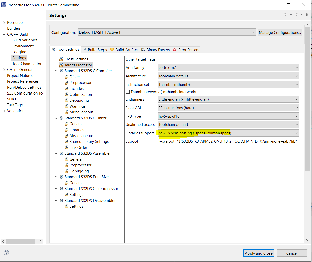 Example S32K312 Printf Semihosting DS3.5 RTD300 - NXP Community