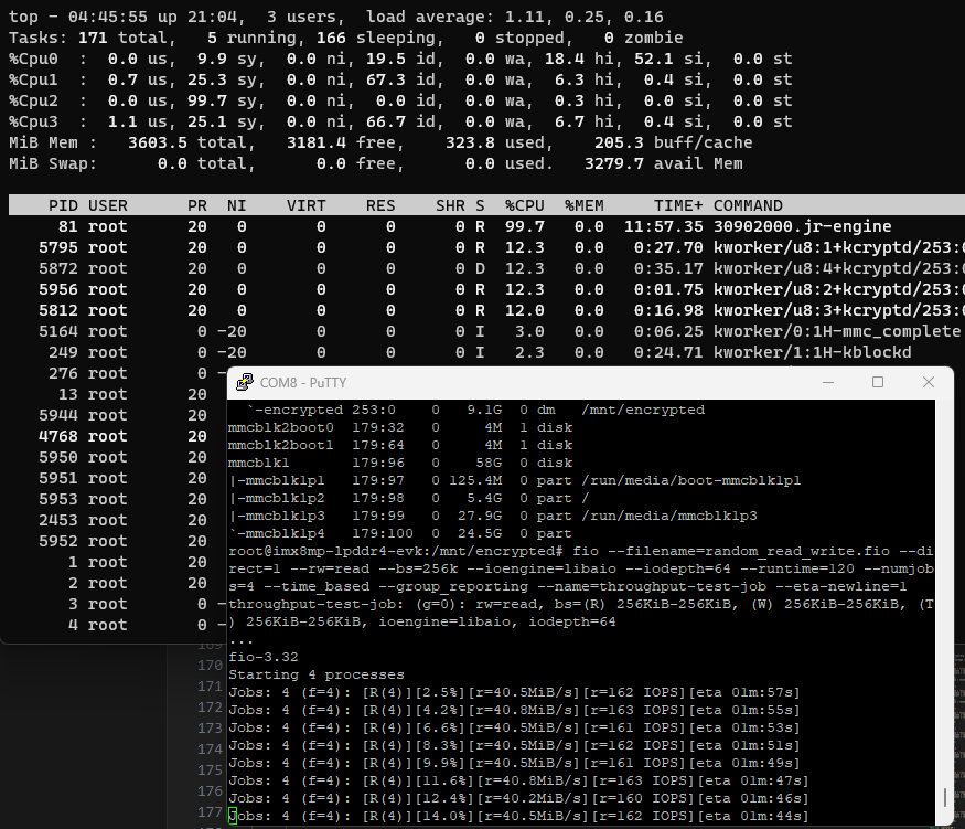 performance issue with disk encryption - NXP Community